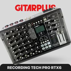 Promo RECORDING TECH PRO RTX6 USB AUDIO MIXER RECORDING, PODCAST STUDIO ...