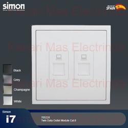 Jual SIMON i7 Data Outlet Module Cat.6 705218 - Black - Jakarta Pusat ...