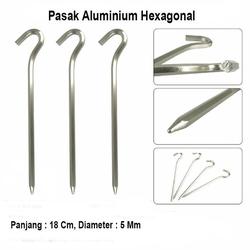 Jual pasak tenda ultralight model diamond segi tiga alumunium alloy ...