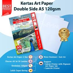 Jual Kertas Art Paper A4 120gsm isi 50 Lembar Double Side 50 sheet - A5 ...