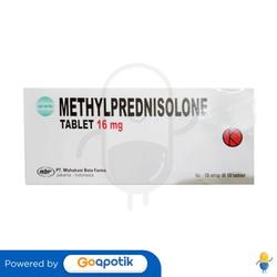 Jual METHYLPREDNISOLONE MAHAKAM 16 MG BOX 100 TABLET - Kota Bekasi ...