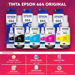 Jual 1SET TINTA EPSON 664 ORIGINAL FOR PRINTER L100/L120/L200/200/L220/310 - Kota Tangerang ...
