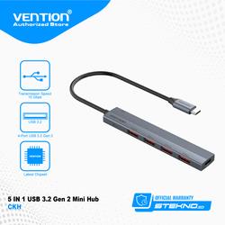 Jual Vention 5in1 USB Type C 3.2 Gen 2 Mini Hub 4 Port High Speed Power ...