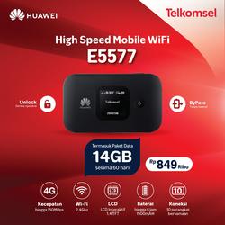 Jual modem wifi/mifi huawei e5577 free telkomsel simpati 14GB unlock 3G ...