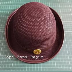 Jual Grosir topi pramuka boni putri model rajut lapisan dalam spon ...