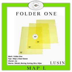 Jual Map L / Map Bening Folder One Folio / F4 Warna - Bening - Putih ...