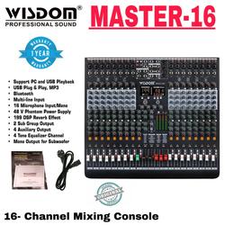 Jual Wisdom Master 16 16-Channel Mixer Audio dengan Bluetooth Dan Efek ...