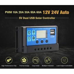 Jual Solar Charge Controller 10A 20A 30A Cell PWM Pengisi Daya Surya 12V24V - Sepuluh A ...