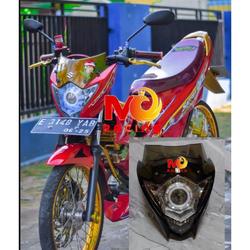 Satria Fu Airbrush Merah Hitam