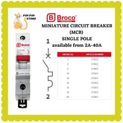 Jual TERBARU MCB 1 phase Broco Standard Line - 40A (17340C) - Kota ...
