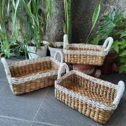 Jual Tempat Penyimpanan Anyaman Enceng Gondok +Keranjang Parcel List ...