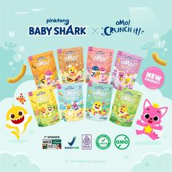Jual (NEW) OMO! CRUNCH X BABY SHARK SERIES Snack Bayi Usia 9 Bulan++ 25 ...