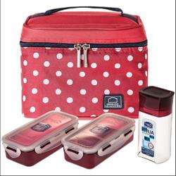 Promo LocknLock - Lunch Box Set - Red Bag (HPL758DR) - - LocknLock ...