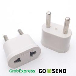 Promo Travel Adapter Adaptor Sambungan Colokan Pipih Gepeng ke Bulat ...