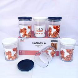 Jual Toples Kaca Canary C Tutup Plastik 1050 ml Set 6 Pcs Glass Jar - Jakarta Pusat - AINA JAYA ...