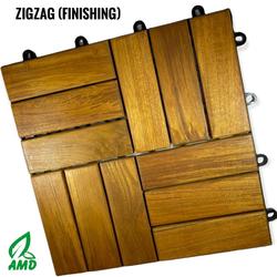 Promo Lantai kayu jati bongkar pasang Decking tile Kayu Motif Zigzag ...