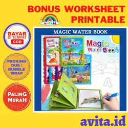 Jual MAGIC WATER BOOK - BUKU GAMBAR MEWARNAI ANAK - MAINAN KREATIF ANAK ...