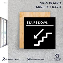 Jual Sign Board Akrilik + Kayu Timbul "Difable" 25 x 25cm - Kota ...