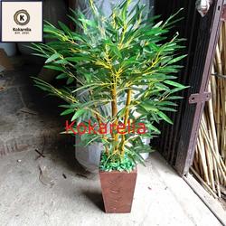 Jual POHON BAMBU PLASTIK/BAMBU SUDUT/HIASAN RUMAH/BUNGA ARTIFICIAL ...