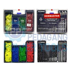 Jual KENMASTER Mata Bor Set Kayu Besi Beton Obeng dan Piser Skrup ...