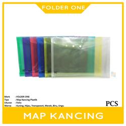 Jual FOLDER ONE - Map Kancing Mika Ukuran Folio - Pcs - Kuning ...