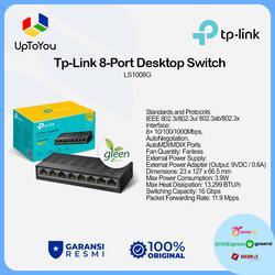 Promo TP-LINK Desktop Switch LS1008G 8-Port 10/100/1000Mbps Desktop ...