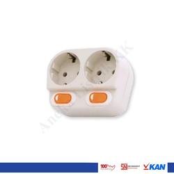Jual Uticon Stop Kontak Arde Double +Steker+Saklar S-128 Sw Colokan ...
