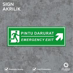 Jual Safety Sign Board Akrilik "Pintu Darurat - Bawah " - Kota Sukabumi ...