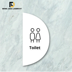 Jual Sign Board Akrilik Half Round Papan Tanda Acrylic Signage Nursery ...