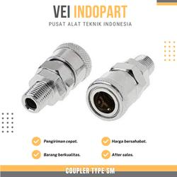 Jual SM40 SM-40 SM 40 Quick Coupler Connector kompresor Hose Drat 1/2 ...