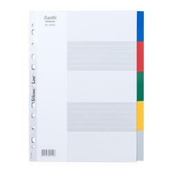 Promo Bantex Divider Pembatas Binder / Ordner A4 5 Lembar Index Warna ...