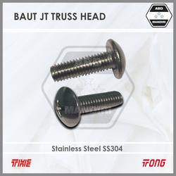 Jual SS304 Baut JT Stainless M4 X 10 ( Truss Head Machine Screw ) M4x10 ...
