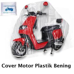 Jual Cover Sarung Pelindung Sepeda Motor Matic Plastik PE Bening ...