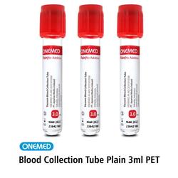 Jual Tabung Darah Blood Collection Tube Plain PET 10ml OneMed Box Isi ...