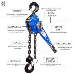 Jual Japan Lever Block Lifting Hoist 1,5 Ton X 5 Meter Kotrek Rantai ...