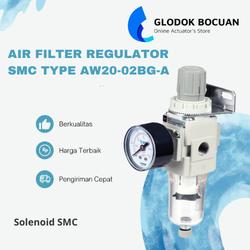 Jual AW20-02BG-A Pneumatic Air Filter Regulator Drat 1/4 Inch SMC - Jakarta Barat - Pusat ...