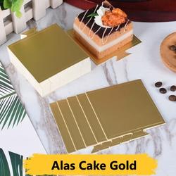 Jual aiGooTan - ALAS CAKE GOLD - Tatakan Kue Mini Slice Cake Cakeboard ...