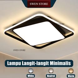 Jual Lampu Plafon LED Modern Minimalis 3 Warna Lampu Langit-langit - black - Jakarta Barat ...