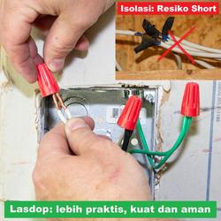 Jual Lasdop Sambungan Kabel Listrik Putar Cap/Penutup Wire Connector P3 ...