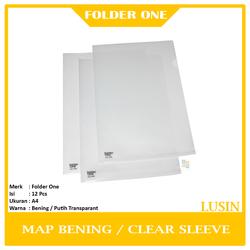 Jual [PERLUSIN] Map L / Map Bening Folder One A4 Warna - Hijau - Kota ...