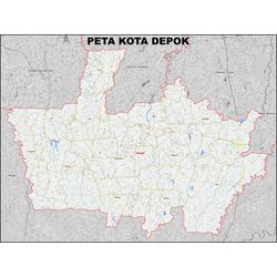 Jual Peta Kabupaten Wonogiri Satelit Kecamatan Dan Kelurahan - 90x75cm ...