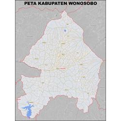 Jual Peta Kabupaten Ponorogo Kecamatan Dan Kelurahan - 90x75cm - Kab ...