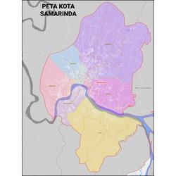 Jual Peta Kabupaten Tabanan Satelit Kecamatan Dan Kelurahan - 90x75cm ...
