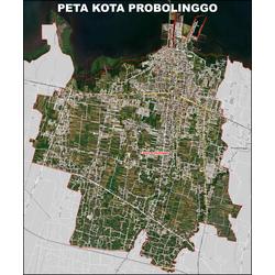 Jual Peta Kabupaten Blora satelit Kecamatan dan Kelurahan - 90x90cm ...