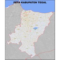 Jual Peta Kabupaten Tabanan Kecamatan Dan Kelurahan - 125x150cm - Kab ...