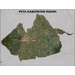 Jual Peta Kabupaten Kediri Kecamatan Dan Kelurahan - packing paralon ...