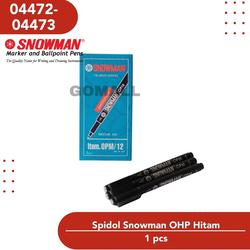 Promo Spidol Permanent Snowman OHP Marker OPF-1 Hitam 0.5 Pulpen ...