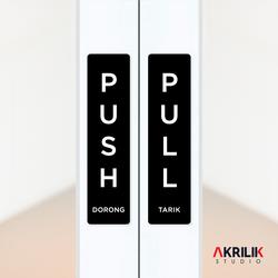 Jual Sign Door Push Pull Pintu Akrilik Board Dinding Acrylic Tulisan ...