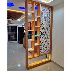 Jual Lemari Partisi Pemisah Ruangan Minimalis Bahan Plywood HPL Free ...