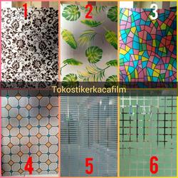 Jual STIKER KACA JENDELA RUMAH MOTIF BURAM SUNBLAST STICKER CERMIN ...